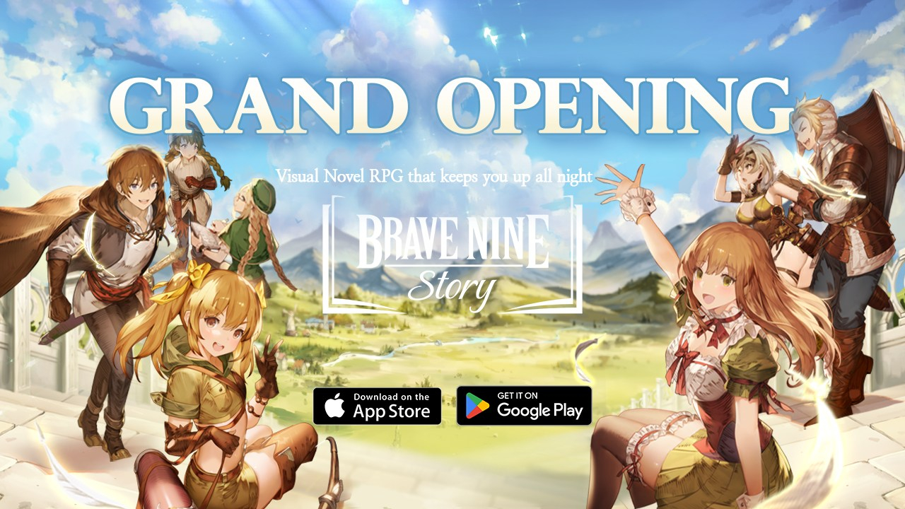 BraveNine Story เกมส์มือถือใหม่ภาคต่อเวอร์ชั่น Visual Novel RPG พร้อม ...